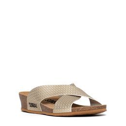 Sunbay Keilpantoletten "Brisbane" in Gold - 56% | Gr&ouml;&szlig;e 36 | Damen-pantoletten