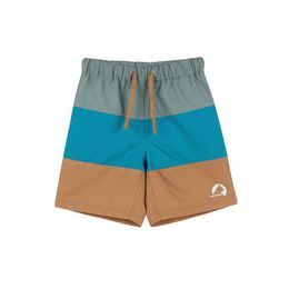 Finkid Badeshorts "Uimari" in Blau/ Grau/ Hellbraun - 57% | Gr&ouml;&szlig;e 110/120 | Kinder-bademode