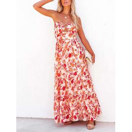 Milan Kiss Kleid in Creme/Rot/Bunt - 51% | Gr&ouml;&szlig;e L | Damen-kleider