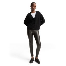 Tom Tailor Kunstlederleggings in Schwarz - 62% | Gr&ouml;&szlig;e XXL | Damenhosen