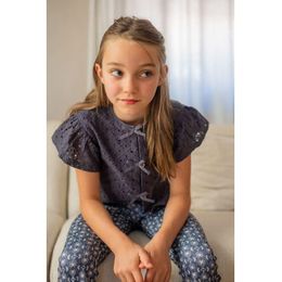Like Flo Bluse "Charlotte" in Anthrazit - 55% | Gr&ouml;&szlig;e 122/128 | Kinder-blusen-hemden