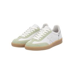 Rieker Leder-Sneakers in Wei&szlig;/ Gr&uuml;n - 36% | Gr&ouml;&szlig;e 40 | Damen-sneakers