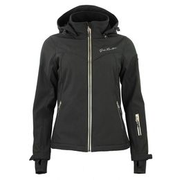 Peak Mountain Softshelljacke "Amaleo" in Schwarz - 65% | Gr&ouml;&szlig;e XL | Damen-outdoorjacken