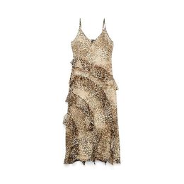 V&eacute;ro Moda Vero Moda Kleid in Camel/ Schwarz - 38% | Gr&ouml;&szlig;e M | Damen-kleider