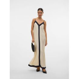 V&eacute;ro Moda Vero Moda Kleid in Beige/ Schwarz - 44% | Gr&ouml;&szlig;e XS | Damen-kleider