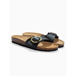 Sunbay Pantoletten "Jasmin" in Schwarz - 61% | Gr&ouml;&szlig;e 37 | Damen-pantoletten