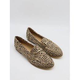 Bellucci Mokassins in Camel/ Schwarz - 64% | Gr&ouml;&szlig;e 36 | Damen-schuhe-halbschuhe