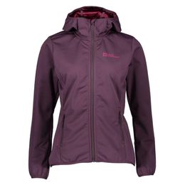 Jack Wolfskin Softshelljacke "Windhain" in Lila - 59% | Gr&ouml;&szlig;e L | Damen-outdoorjacken