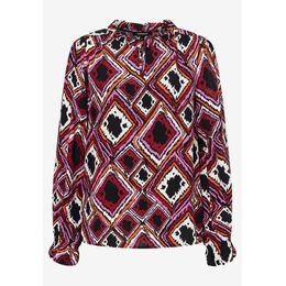 More & More More & More Bluse in Rot/ Pink/ Schwarz - 81% | Gr&ouml;&szlig;e 38 | Damen-blusen