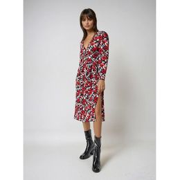 MONKI Kleid in Rot/ Schwarz - 60% | Gr&ouml;&szlig;e 34 | Damen-kleider