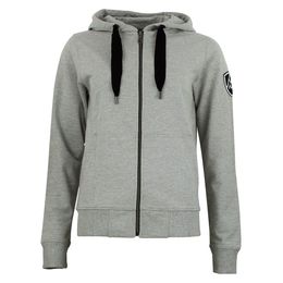 Peak Mountain Sweatjacke "Aclara" in Grau - 56% | Gr&ouml;&szlig;e S | Damen-sweatshirts-jacken