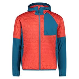 CMP Hybridjacke in Orange/ Petrol - 51% | Gr&ouml;&szlig;e 52 | Herren-outdoorjacken