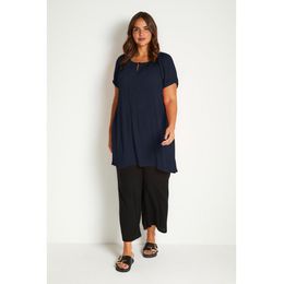 Kaffe curve Tunika in Dunkelblau - 36% | Gr&ouml;&szlig;e 48 | Damen-blusen