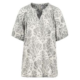 Eight2Nine Bluse in Wei&szlig;/ Grau - 54% | Gr&ouml;&szlig;e S | Damen-blusen