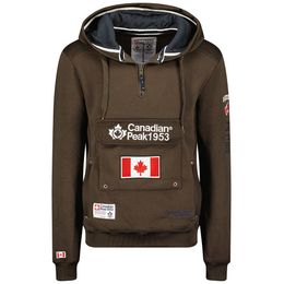 Canadian Peak Hoodie "Galapagos" in Braun - 58% | Gr&ouml;&szlig;e L | Herren-sweatshirts-jacken