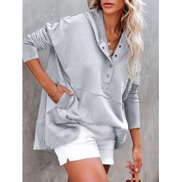 LA Angels Hoodie in Grau - 56% | Gr&ouml;&szlig;e L | Damen-sweatshirts-jacken