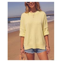 Milan Kiss Pullover in Gelb - 62% | Gr&ouml;&szlig;e XL | Damen-pullover-cardigans