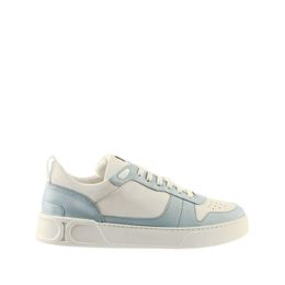 H&ouml;gl H&ouml;gl Leder-Sneakers in Hellblau/ Wei&szlig; - 54% | Gr&ouml;&szlig;e 38,5 | Damen-sneakers