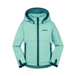 Kamik Softshelljacke "Faye" in T&uuml;rkis - 44% | Gr&ouml;&szlig;e 140 | Kinder-outdoor-jacken