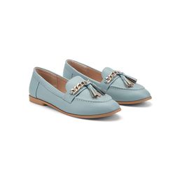 Inselhauptstadt Mokassins in Hellblau - 68% | Gr&ouml;&szlig;e 38 | Damen-schuhe-halbschuhe