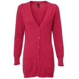 Heine Longcardigan in Rot - 74% | Gr&ouml;&szlig;e 40 | Damen-pullover-cardigans