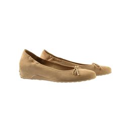 H&ouml;gl H&ouml;gl Leder-Ballerinas in Beige - 48% | Gr&ouml;&szlig;e 38 | Damen-ballerinas