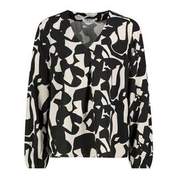 Sublevel Bluse in Schwarz/ Creme - 74% | Gr&ouml;&szlig;e M | Damen-blusen