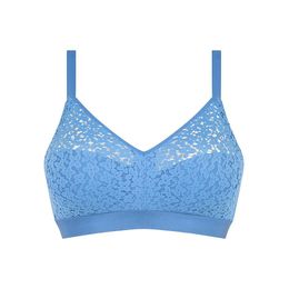 Chantelle B&uuml;gelloser BH in Blau - 58% | Gr&ouml;&szlig;e 75G | Damen-bhs