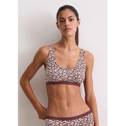 Marc O'Polo Marc O ́Polo Bustier in Bordeaux/ Creme - 36% | Gr&ouml;&szlig;e XL | Damen-bhs