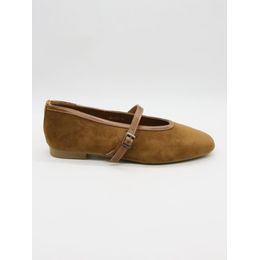 Bellucci Spangenballerinas in Hellbraun - 54% | Gr&ouml;&szlig;e 39 | Damen-ballerinas