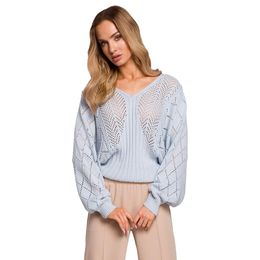 made of emotion Pullover in Hellblau - 82% | Damen-pullover-cardigans