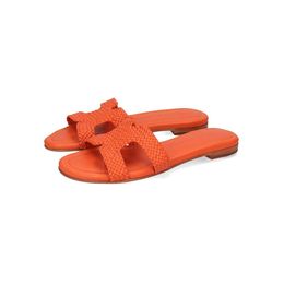 Melvin & Hamilton MELVIN & HAMILTON Leder-Pantoletten "Hanna 83" in Orange - 47% | Gr&ouml;&szlig;e 38 | Damen-pantoletten