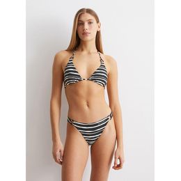 Marc O'Polo Marc O ́Polo Bikini-Oberteil in Schwarz/ Wei&szlig; - 41% | Gr&ouml;&szlig;e L | Damen-bademode