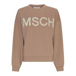 MOSS COPENHAGEN Sweatshirt "Mela" in Hellbraun - 54% | Gr&ouml;&szlig;e XS/S | Damen-sweatshirts-jacken