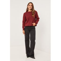 Soft Cashmere Pullover in Bordeaux - 78% | Gr&ouml;&szlig;e 38/40 | Damen-pullover-cardigans