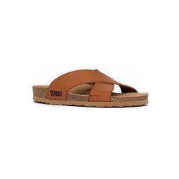 Sunbay Pantoletten "Rita" in Hellbraun - 46% | Gr&ouml;&szlig;e 38 | Damen-pantoletten