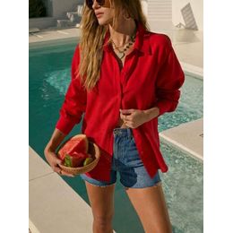 LA Angels Hemd in Rot - 48% | Gr&ouml;&szlig;e XL | Damen-blusen