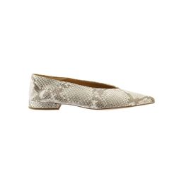 H&ouml;gl H&ouml;gl Leder-Ballerinas in Beige/ Bunt - 55% | Gr&ouml;&szlig;e 39 | Damen-ballerinas