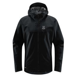 Hagl&ouml;fs Hagl&ouml;fs Funktionsjacke "Korp Proof" in Schwarz - 47% | Gr&ouml;&szlig;e XL | Herren-outdoorjacken