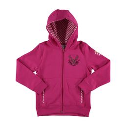 Isartrachten Trachtensweatjacke in Pink - 40% | Gr&ouml;&szlig;e 104 | Kinder-sweatshirts-jacken