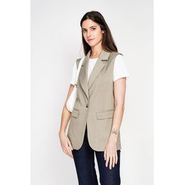 Le Jardin du Lin Weste in Khaki - 71% | Gr&ouml;&szlig;e 38 | Damenjacken