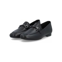 Remonte Leder-Mokassins in Schwarz - 48% | Gr&ouml;&szlig;e 38 | Damen-schuhe-halbschuhe