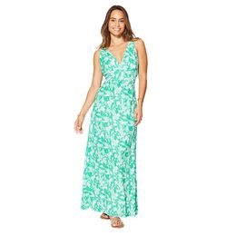 Aller Simplement Kleid in Gr&uuml;n/ Wei&szlig; - 31% | Gr&ouml;&szlig;e 38/40 | Damen-kleider