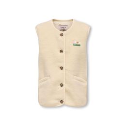 KIDS Only Teddyweste "Baby" in Beige - 34% | Gr&ouml;&szlig;e 152 | Kinderjacken