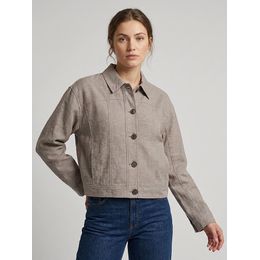 MOSS COPENHAGEN Hemdjacke "Viana" in Taupe - 51% | Gr&ouml;&szlig;e S | Damenjacken