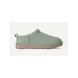 UGG Australia UGG Leder-Ankle-Boots "Classic Micro" in Gr&uuml;n - 24% | Gr&ouml;&szlig;e 40 | Damen-pantoletten