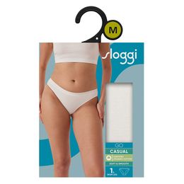 Sloggi Slip "Go Casual" in Wei&szlig; - 39% | Gr&ouml;&szlig;e M | Damen-unterteile