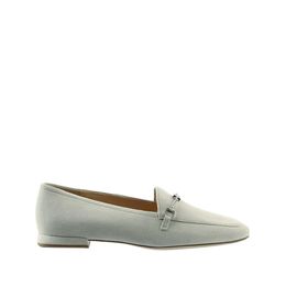H&ouml;gl H&ouml;gl Leder-Mokassins "Vera" in Hellblau - 57% | Gr&ouml;&szlig;e 37,5 | Damen-schuhe-halbschuhe