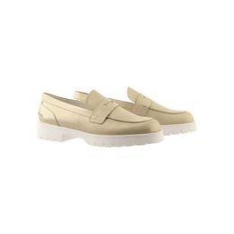 H&ouml;gl H&ouml;gl Leder-Mokassins "Bailey" in Gold - 57% | Gr&ouml;&szlig;e 38,5 | Damen-schuhe-halbschuhe