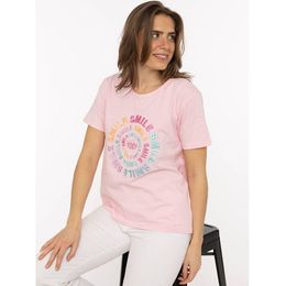 Zwillingsherz Shirt "Smile" in Rosa - 45% | Gr&ouml;&szlig;e S | Damen-tops